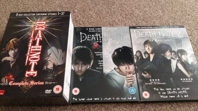 DEATH NOTE MANGA series dvd box set & film 1 & 2 anime horror limited ...