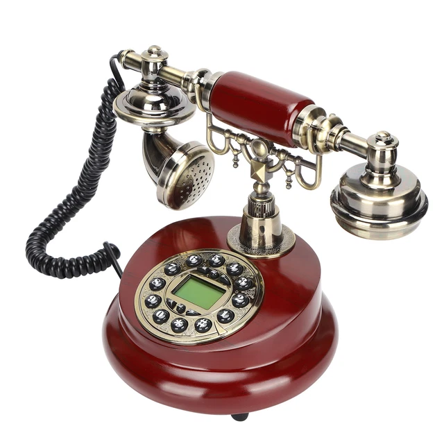 OLD FASHION LANDLINE Phone Retro Landline Phone Retro Nostalgic Style ...