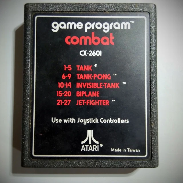 COMBAT [ÉTIQUETTE TEXTE] (Atari 2600, Atari, 1977) EUR 8,93 - PicClick FR