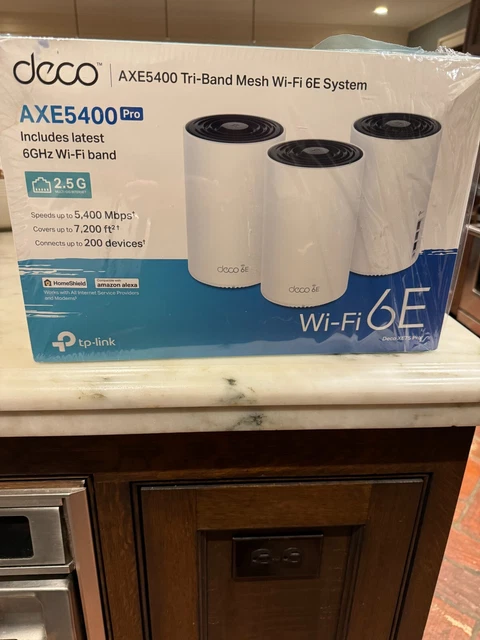 TP-LINK DECO AXE5400 Tri-Band WiFi 6E Whole-Home Mesh System XE75 Pro 3 ...