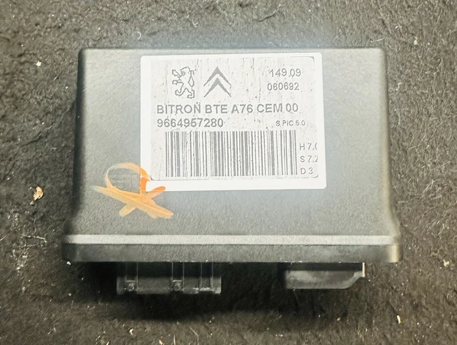 PEUGEOT 207CC CONVERTIBLE ROOF BITRON ECU CONTROL MODULE 9664957280 A76 ...