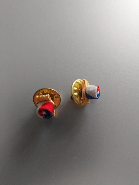 LOT DE 2 Rosettes Pin's 40 ans Médaille Honneur Travail Officielle H+F ...