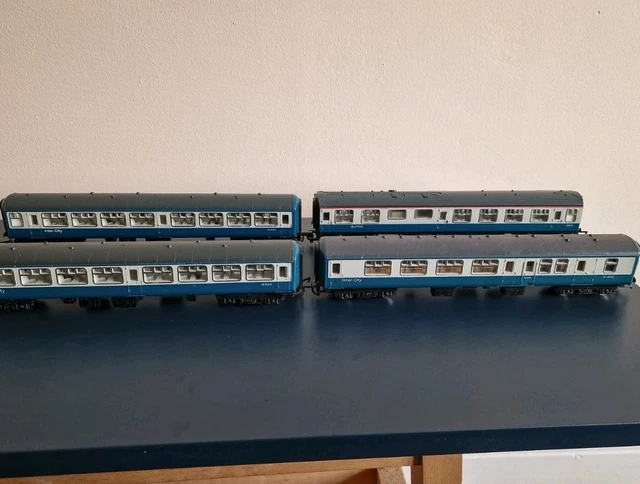 SET OF 4 Intercity Coaches Including Buffet Coach £41.08 - PicClick UK