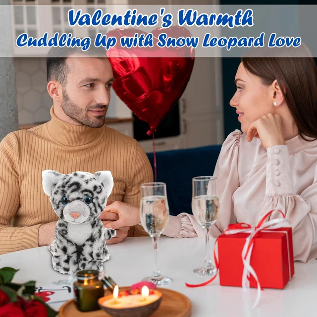 PLUSHLAND 10 INCH Snow Leopard Stuffed Animal Plush Toy,Cuddles Toy ...