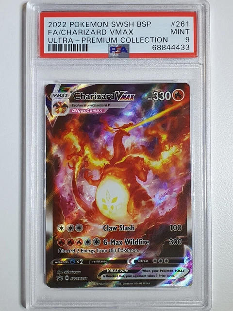 2022 POKEMON CHARIZARD VMAX SWSH261 Full Art Ultra Premium Collection ...