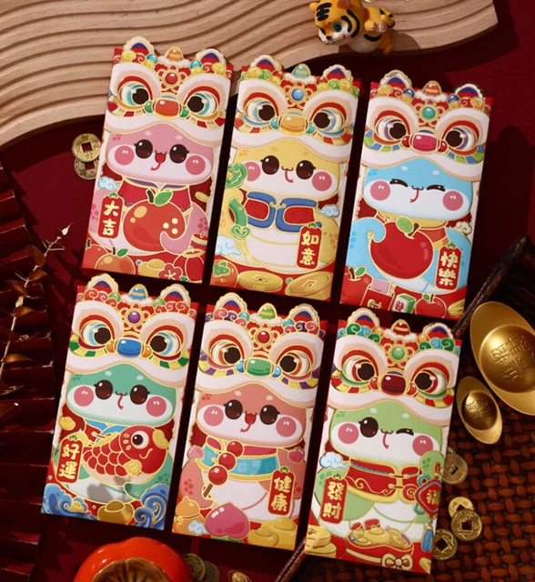 2025 LUNAR NEW Year Red Packet 2025 Year Of The Snake Red Packet Lucky ...