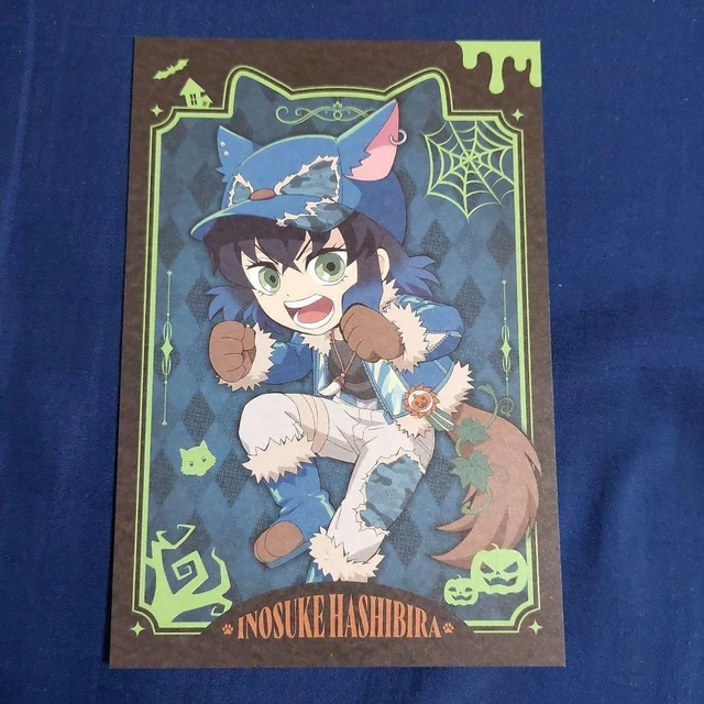 DEMON SLAYER KIMETSU no Yaiba Inosuke Halloween 2025 Postcard Clear ...