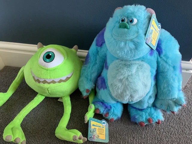 DISNEY PIXAR MONSTERS Inc Giant Sully And Mike Wazowski Plush Soft Toys ...