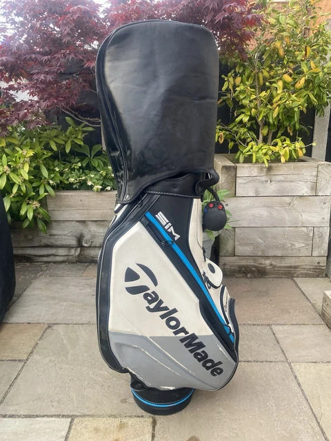 TAYLORMADE SIM 6 Way Golf Cart Bag With Detachable Zip Rainhood, Tee ...
