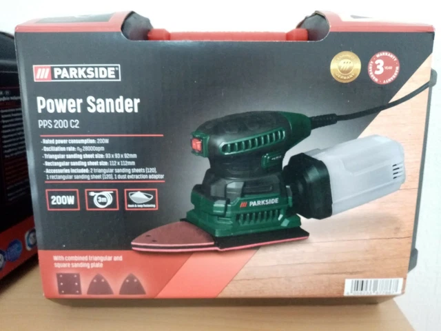 PARKSIDE POWER SANDER PPS 200 C2 200W New reduced EUR 30,73 - PicClick FR