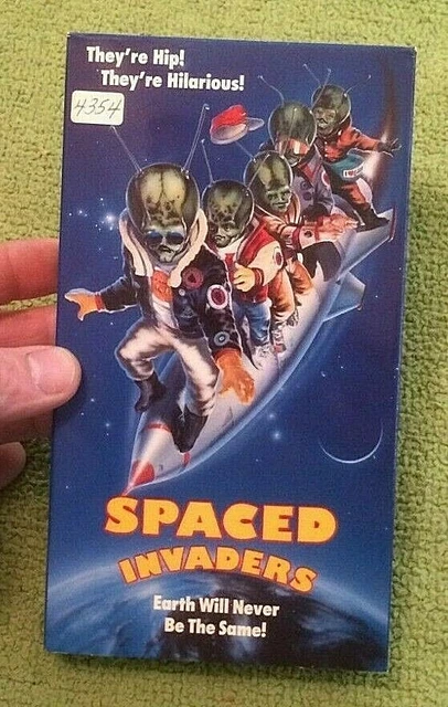 SPACED INVADERS VHS Sci Fi Touchstone Video Tested Nice Condition ...