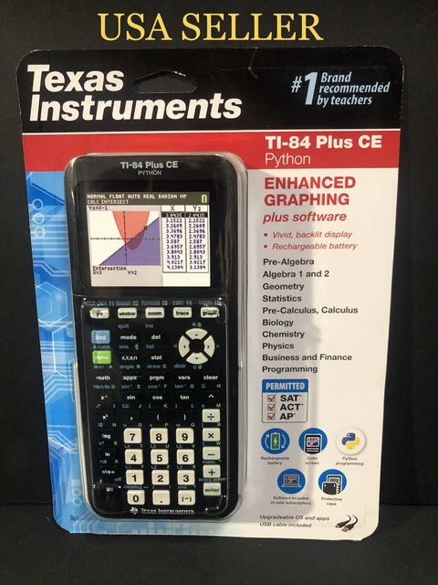 TEXAS INSTRUMENTS TI-84 Plus CE Python Graphing Calculator - Black NEW🔥 ...