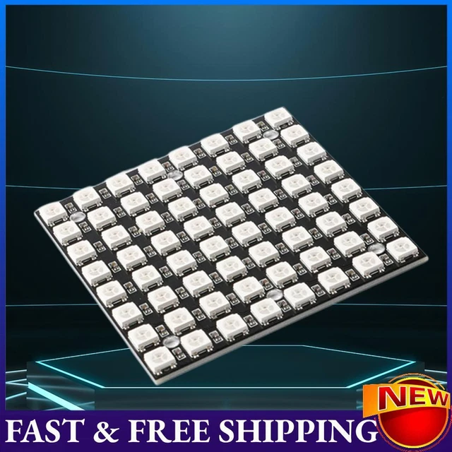 WS2812 MINI DEMO Board 5050 RGB LED 64-bit Development Board Module ...