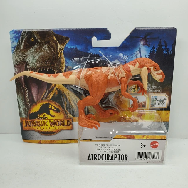 JURASSIC WORLD DOMINION Ferocious Pack ATROCIRAPTOR 2022 Dinosaur £16. ...