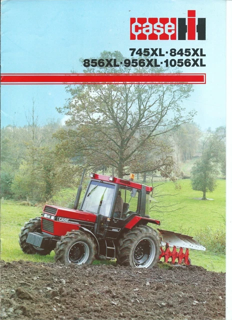 BROCHURE PROSPECTUS prospekt tracteurs CASE 745 .845. 856 .956. 1056 XL 1990 EUR 15,01 - PicClick FR