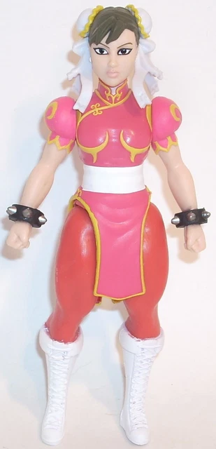 FIGURINE ARTICULÉE STREET Fighter Savage World CHUN LI 2019 robe rose ...