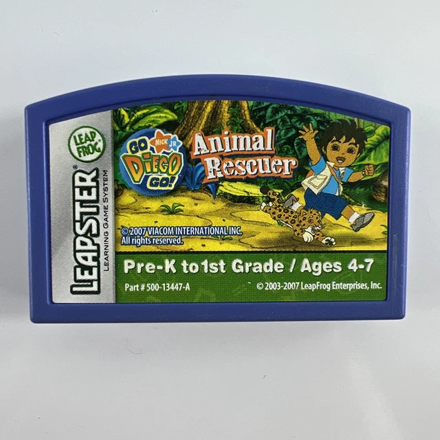 LEAPFROG LEAPSTER GO Diego Go Animal Rescuer Learning Game Cartridge $7 ...
