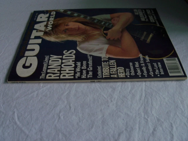 RARE GUITAR WORLD Collectors Edition Magazine Randy Rhoads June 1987 ...