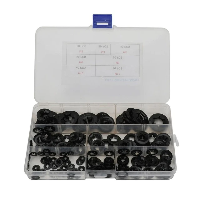 320 PCS INTERNAL Tooth Star Nut M3-M12 Locking Washers Machinery ...