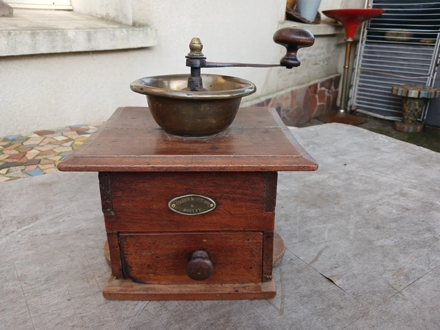 ANCIEN RARE ET grand moulin à café SAMBORN à BOULAY belle patine EUR 65 ...