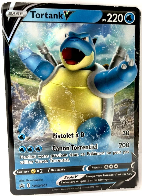 CARTE POKÉMON TORTANK SWSH101V Epée et Bouclier FR Occasion EUR 12,00 ...