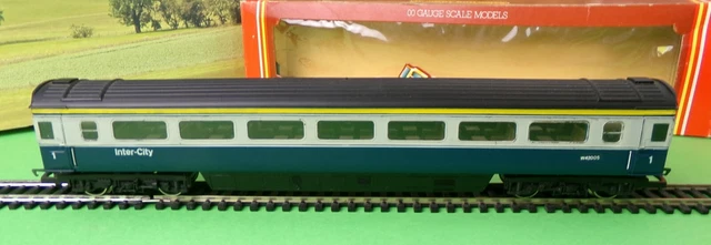 HORNBY R425 BR MkIII Inter-City Coach Open 1st W42005 blue/grey OO (k ...