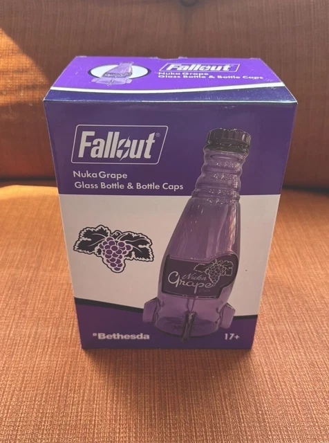 FALLOUT NUKA-COLA GRAPE Glass Bottle w/ 10 Bottle Caps - IN HAND! £94. ...