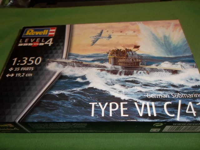 REVELL 1/350 German Submarine Type Vii C/41 £8.99 - PicClick UK