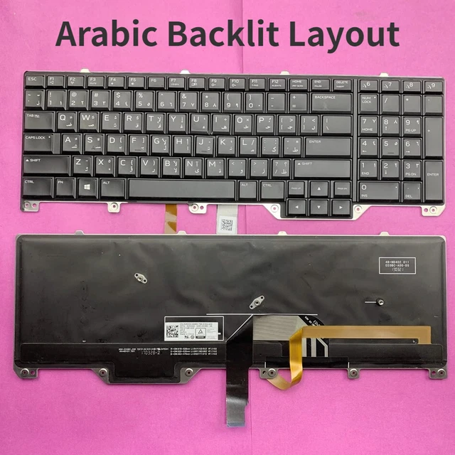 ARABIC BACKLIT LAPTOP keyboard For Dell Alienware 17 R4 With AlienFX ...