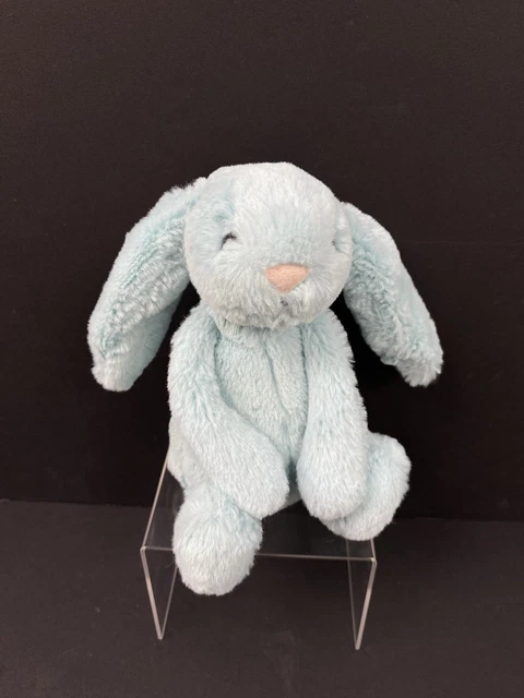 JELLYCAT SMALL BASHFUL Bunny Aqua Blue Retired & Rare PK £52.00 ...