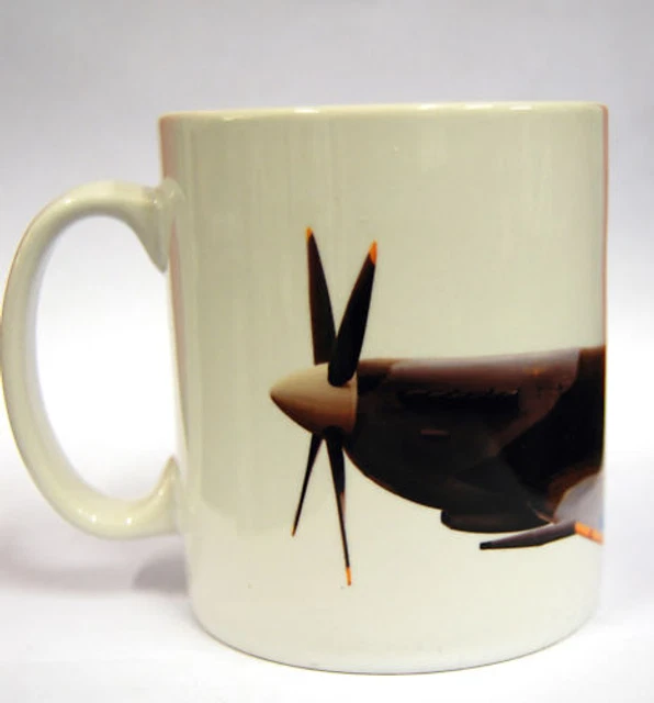 SPITFIRE NEW MUG Plane Gift WW2 RAF Fighter. Now with FREE Coffee ...