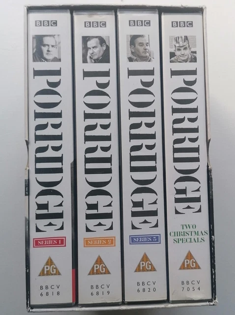 PORRIDGE: 4 X VHS BUNDLE - COMPLETE SERIES 1, 2, 3 & CHRISTMAS SPECIALS ...