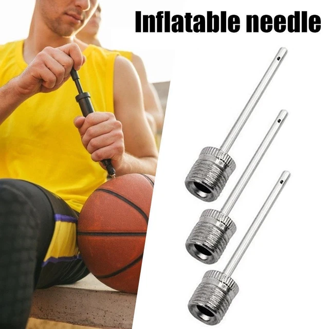 FR 3PCS STEEL Inflatable Pump Needle for Football Basketball Air Valve ...