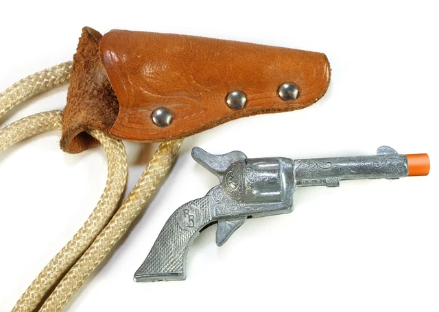 ROY ROGERS MINIATURE Cap Gun & Holster Bolo Tie – Western Cowboy ...