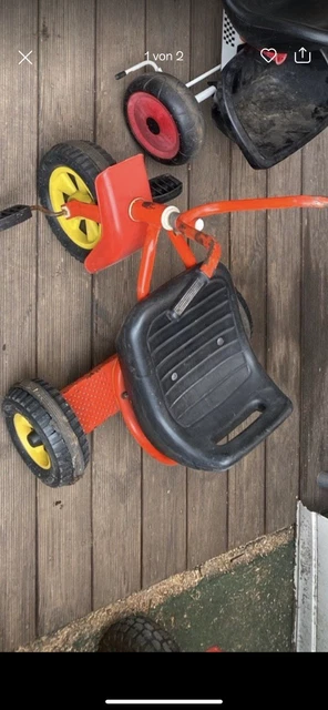 DREIRAD ROT RAD für Kinder Ost Kult kein Roller Kinderroller Ostalgie ...