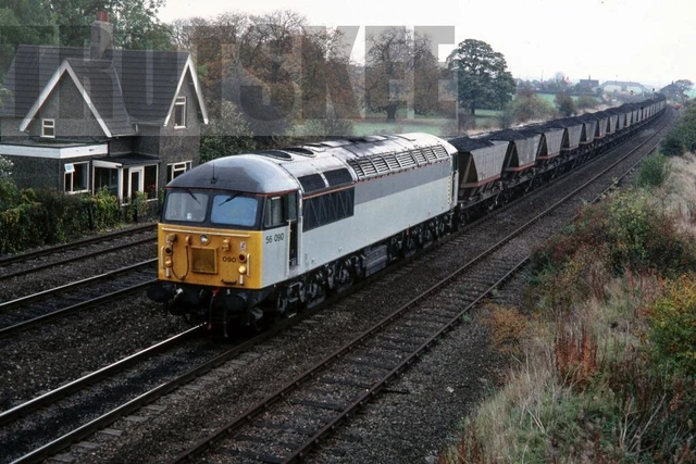 35MM SLIDE BR British Rail Diesel Loco Class 56 56090 Melton Ross 1989 ...