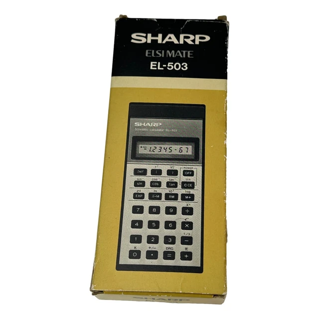SHARP EL-5O3 SCIENTIFIC Calculator Working Manual Box Vintage c 1979 £ ...