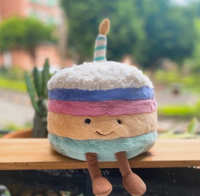 JELLYCAT AMUSABLE BIRTHDAY Cake: RAINBOW & STRAWBERRY Design. £22.01 ...