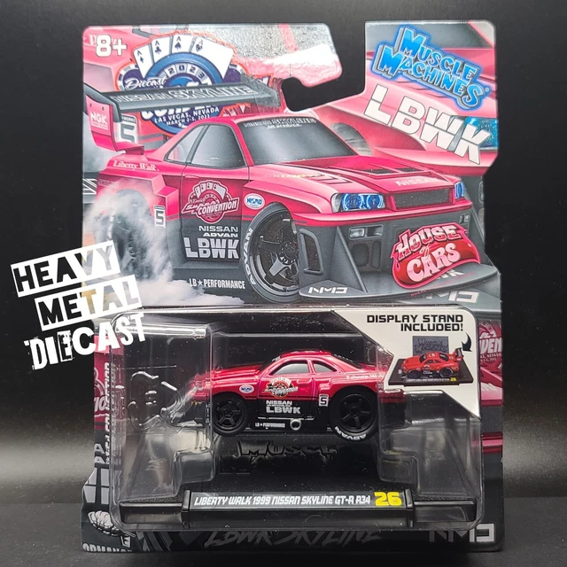 MUSCLE MACHINES LB Walk '99 Nissan Skyline GT-R R34 (2023 Las Vegas ...