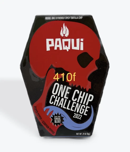 NEW PAQUI ONE Chip Challenge 2022 Carolina Reaper Scorpion Chile Pepper ...
