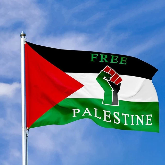 PALESTINE PALESTINIAN FLAG Free Palestine 3x5 ft Palestinian Polyester ...