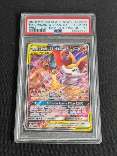 CHARIZARD & BRAIXEN GX SM230 - PSA 10 - Graded Pokemon Card £65.00 - PicClick UK