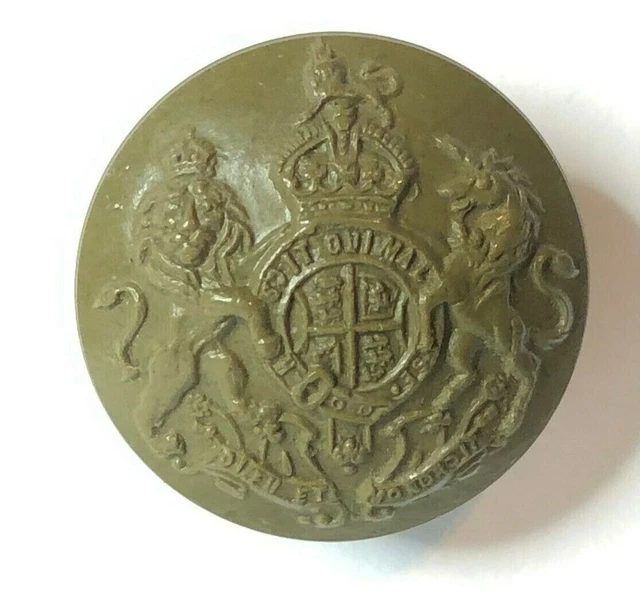 WW2 BRITISH ARMY General Service Button 24 mm khaki plastic £6.00 ...