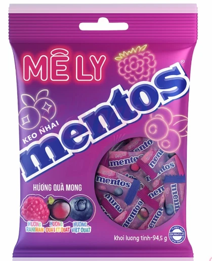 MENTOS SOFT CANDY Berry Flavour (Raspberry, Blueberry & Black Currant ...