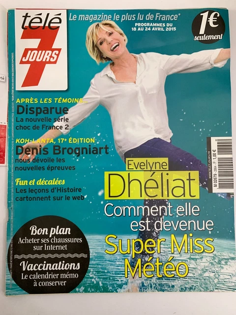 TÉLÉ 7 JOURS 18/04/2015; interview Evelyne Dhéliat/ Denis Brogniart/ JP ...