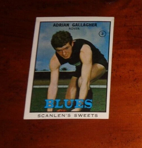 1968B SCANLENS VFL Card Adrian Gallagher Carlton $23.90 - PicClick AU