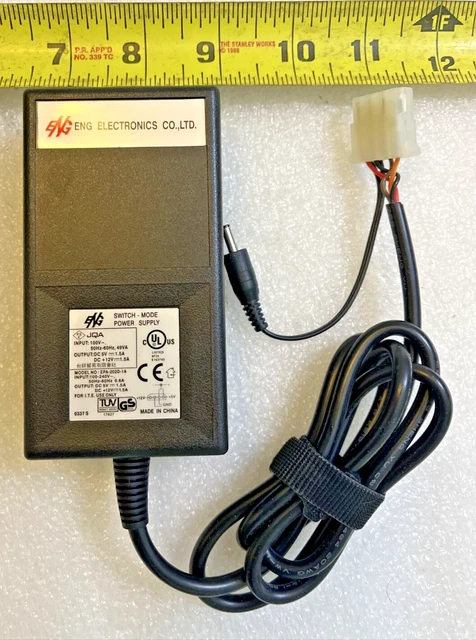 ENG SWITCH MODE Power Supply EPA-202D-1A DC 5V 1.5A DC +12V 1.5A $34.00 ...