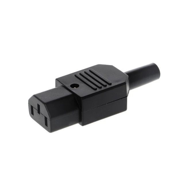IEC 320 C13 Female Plug Rewirable Power Connector 3 Pin Socket 10A ...