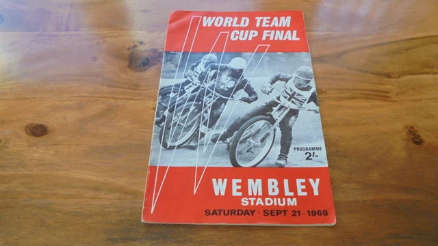 1968 SPEEDWAY WORLD Team Cup Final Programme, Wembley Stadium. £1.75 ...