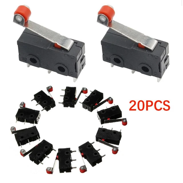 NORMAL OPEN/CLOSE PCB Terminals Lever Arm Micro Limit Switch Roller KW11-N KW12 $12.32 - PicClick AU